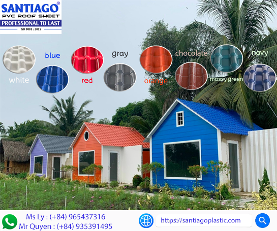 ASA/PVC SANTIAGO ROOF TILE - MULTI COLOR - CREATING A LUXURIOUS ROOF